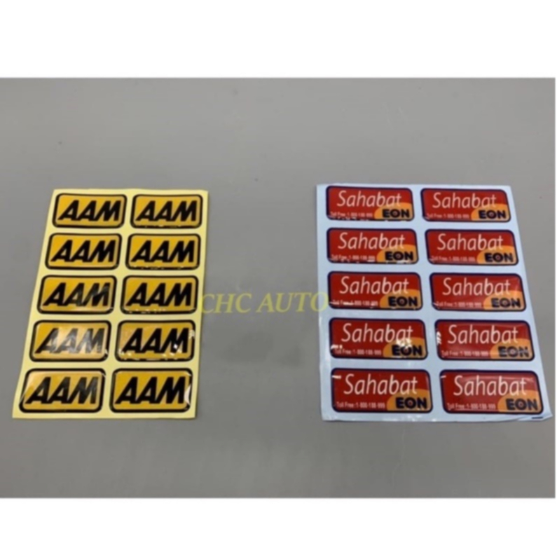 Sticker Epoxy Sahabat Eon AAM stiker proton wira waja iswara saga arena ...
