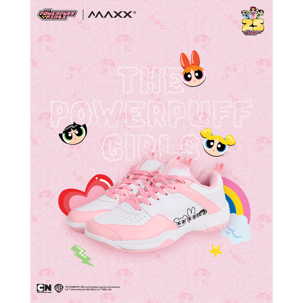 Maxx Powerpuff Girl Badminton Shoe ( MLBS01 ) 100% | Shopee Philippines