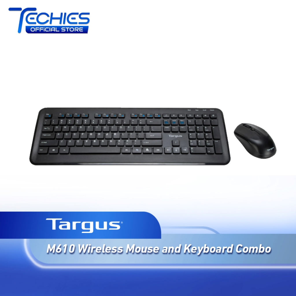 Targus M610 Wireless Mouse and Keyboard Combo Reliable 2.4Ghz Wireless ...