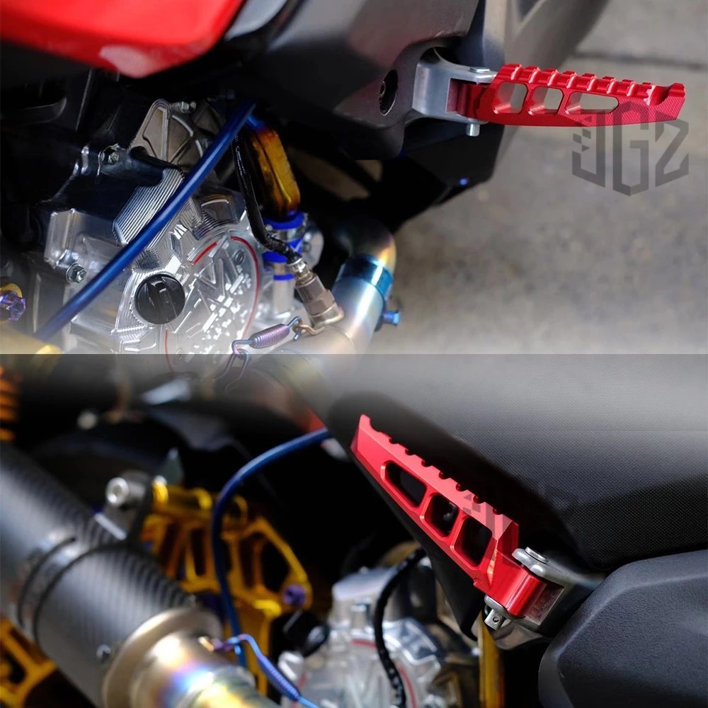 Alloy CNC XMAX 250 300 V1 V2 Rear Passenger Footrest CNC Foot Pegs ...