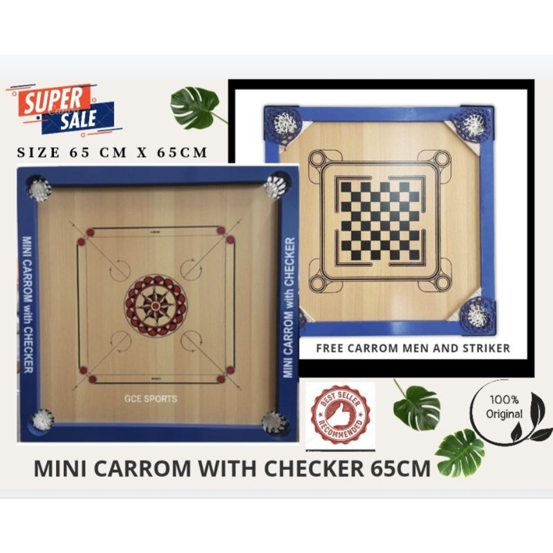 Mini Carrom with Checker / 65cm ( 2 in 1 carrom ) | Shopee Philippines