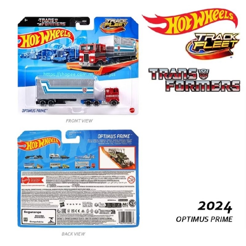 Hot Wheels Transformers Track Fleet Optimus Prime | Shopee Philippines