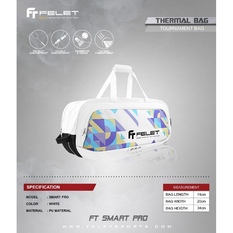 FELET BADMINTON TOURNAMENT SMART PRO BAG SERIES | Shopee Philippines
