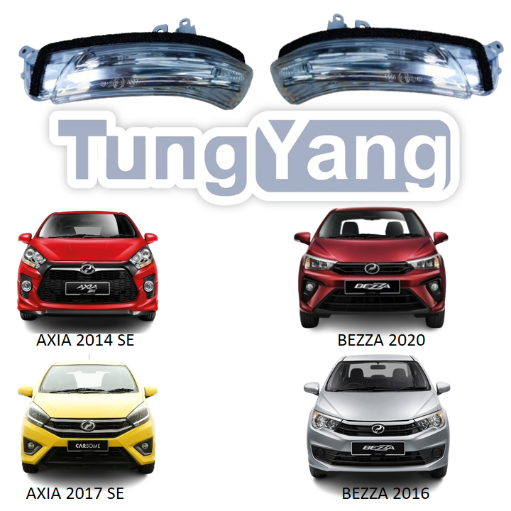 PERODUA AXIA, BEZZA SIDE MIRROR LAMP / LAMPU CERMIN SISI PERODUA AXIA ...