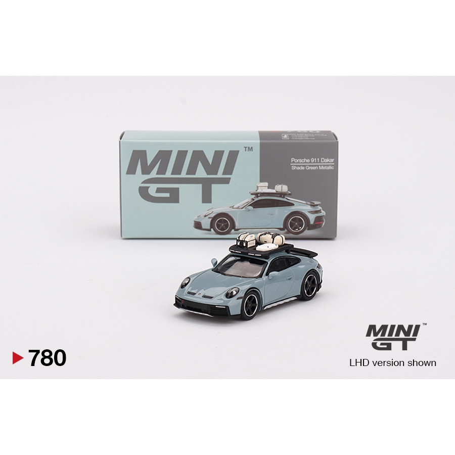 PORSCHE 911 DAKAR SHADE GREEN METALLIC 780 MINI GT 1/64 MODEL CAR ...