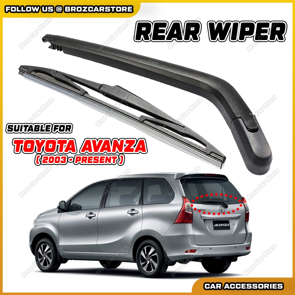 TOYOTA AVANZA 03-24 REAR WIPER Full Set Arm Car Back Wiper Belakang ...