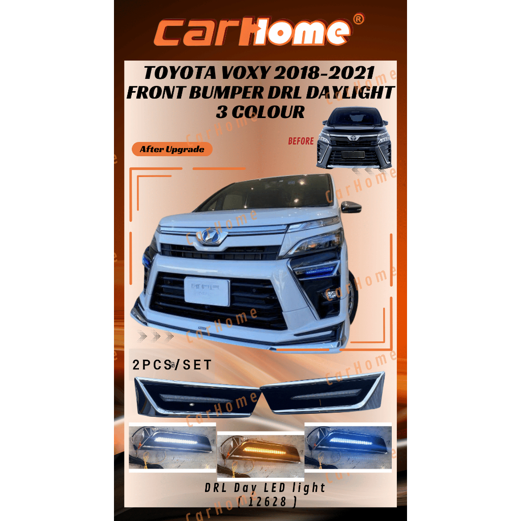 TOYOTA VOXY Front Bumper DRL Daylight Running Signal 3 Colour 2 PCS ...