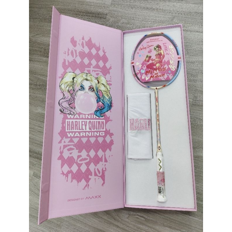 Maxx Joker X Harley Quinn Series racket Limited edition | Shopee ...