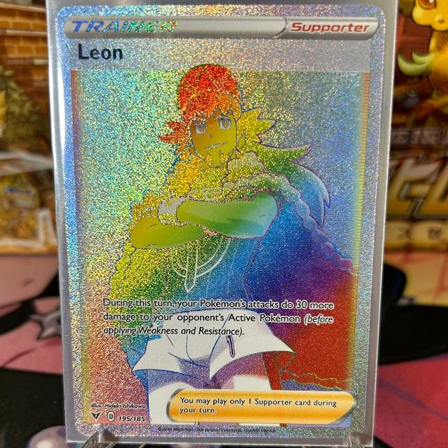 Pokemon TCG - SWSH Vivid Voltage - Leon Hyper - 195/185 | Shopee ...