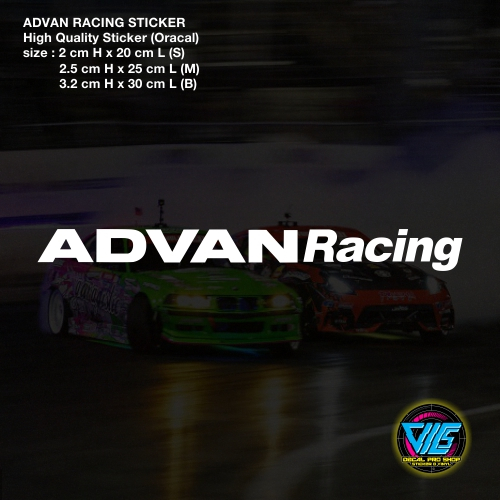 ADVAN RACING Logo Sticker / Decal (High Quality Sticker) | Shopee ...