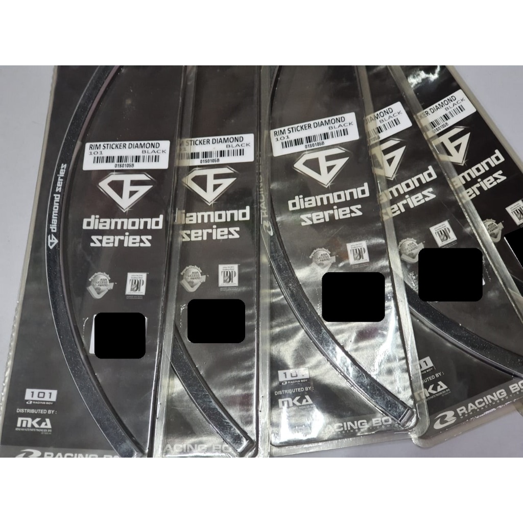 STICKER RIM MOTORCYCLE RACING BOY RCB 1SET DEPAN&BELAKANG | Shopee ...