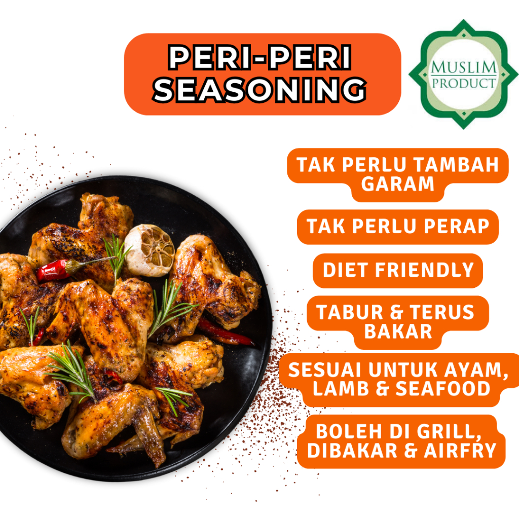 REMPAH PERI PERI (ALA NANDOS) -BBQ SEASONING - NANDO'S - REMPAH BAKAR ...
