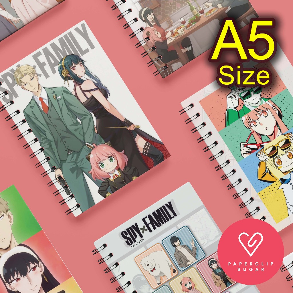 Anime Spy X Family A5 Notebook 100pgs / Journal / Buku Nota - Blank ...