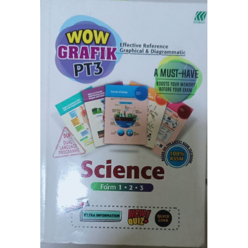 wow Grafik PT3 Science form 1,2,3 ( second hand) | Shopee Philippines