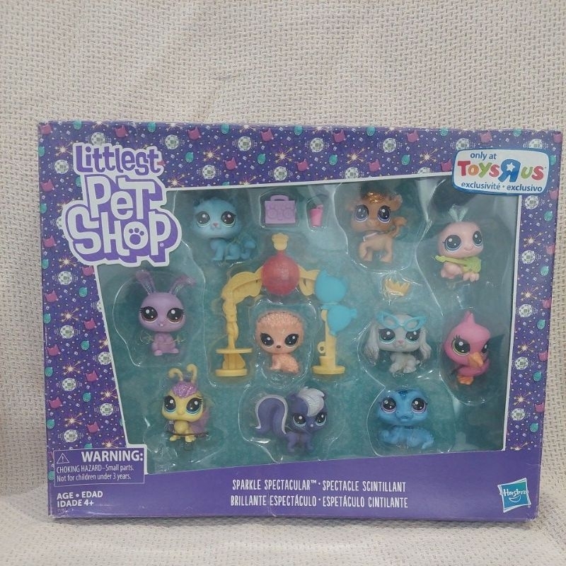 Littlest Pet Shop Sparkle Spectacular Bundle Set Pack Of 10 LPS Toys R ...