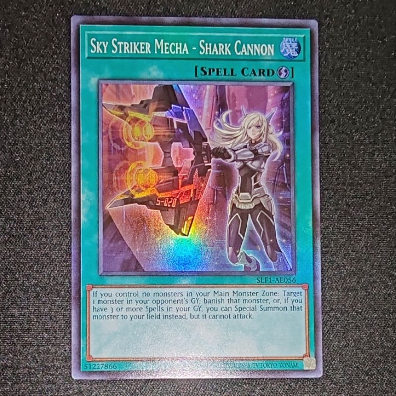 YUGIOH SLF1-AE056 Sky Striker Mecha - Shark Cannon[SR] | Shopee Philippines