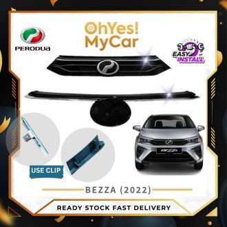 (PERODUA BEZZA) Front Grille Moulding with Chrome Garnish Line/Hiaskan ...