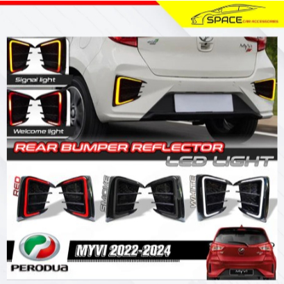 Perodua Myvi GEN3 G3 2022-2024 Facelift LED Rear Bumper Reflector LED ...