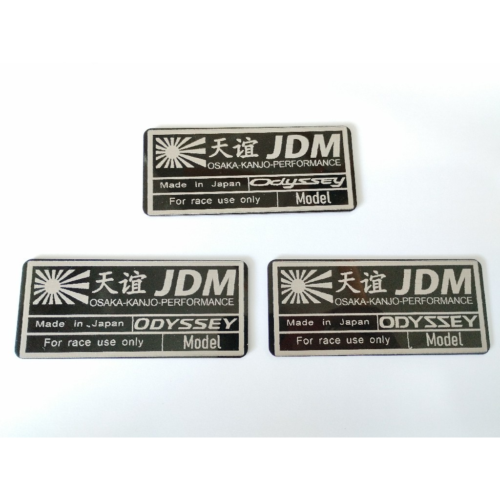 honda odyssey jdm kanjo emblem rb1 rb2 rb3 rc1 black kanjozoku | Shopee ...