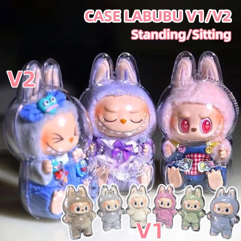 Protective Case for LABUBU V2/V1 Case The Monsters Standing&Sitting ...