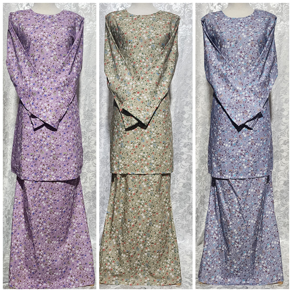 Baju Kurung Modern English Cotton (XS-XL) Raya 2025 untuk Wanita - Set ...