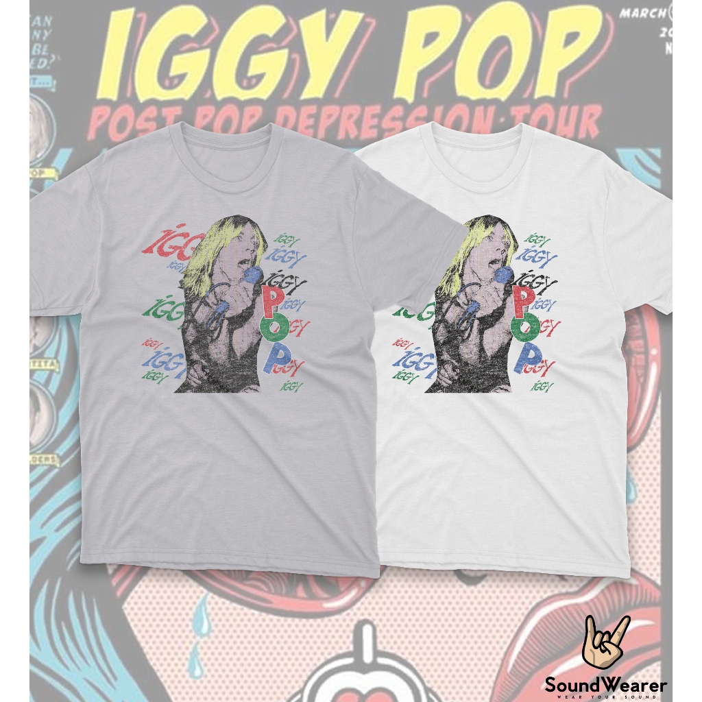 Iggy Pop Vintage Design Style Band Tshirt | Shopee Philippines