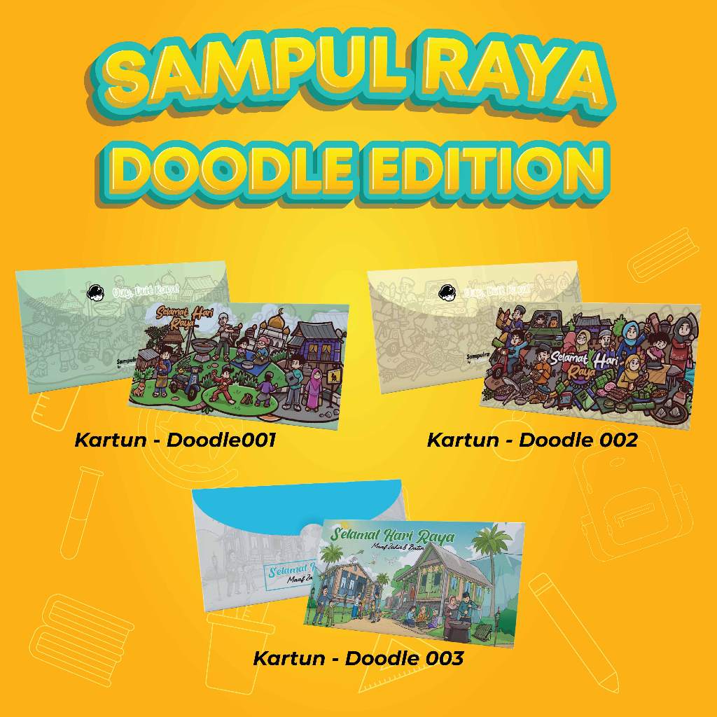 SAMPUL RAYA DOODLE EDITION 2025 10PCS | Shopee Philippines