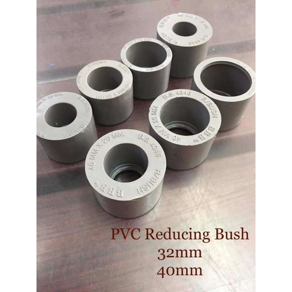 PVC Reducing Bush 32mm 40mm / Reducer Bush PVC / PVC Fittings | Shopee ...