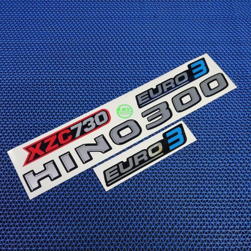 sticker hino 300 xzc730 euro3 replacement car lorry sticker | Shopee ...