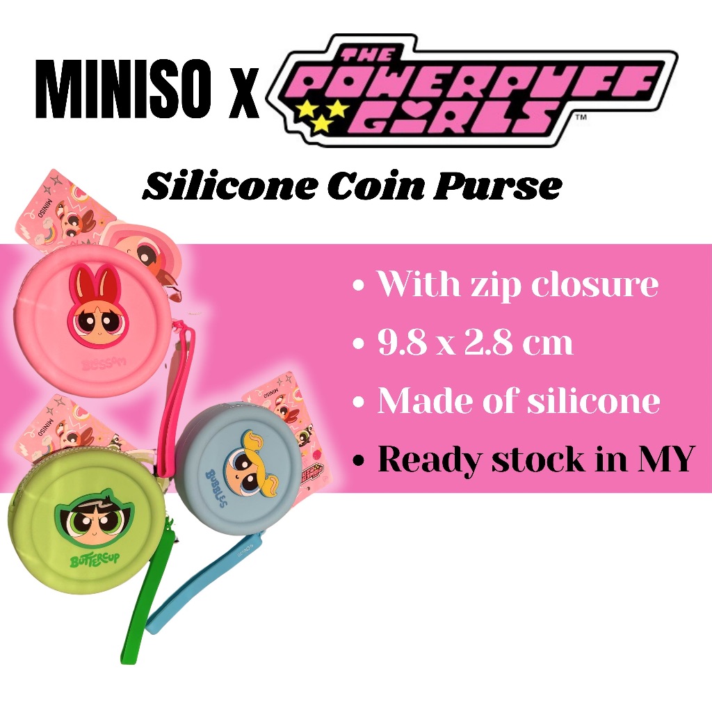 MINISO x Powerpuff Girls Silicone Coin Purse Holder | Shopee Philippines
