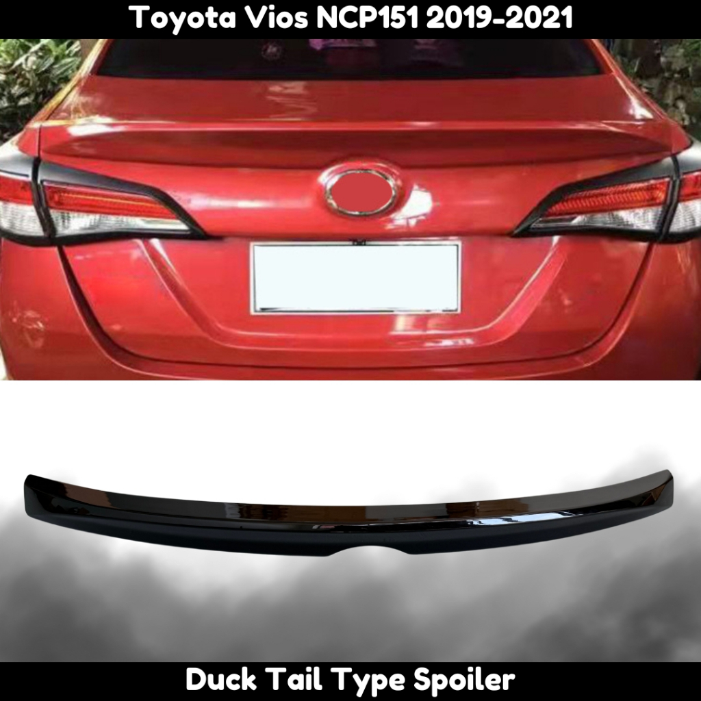 Toyota Vios NCP151 2019-2021 Glossy Black Duck Tail Type Rear Sport ...