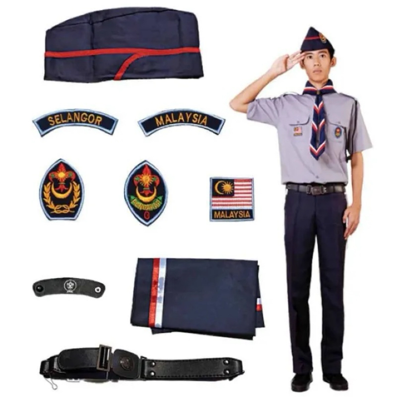 School Scout Uniform Association (Short & Long Sleeves) | Shopee ...