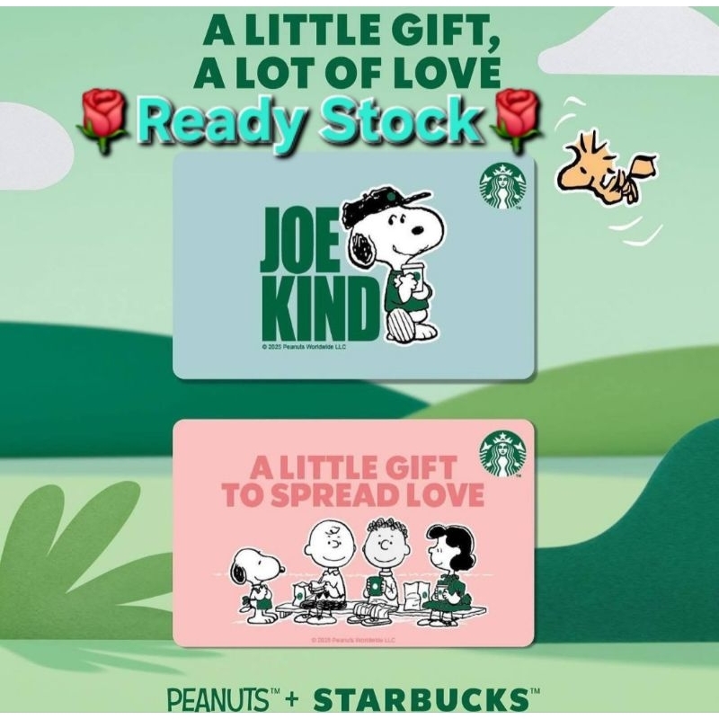 Starbucks + Peanut Card / Hello Kitty Card / Snake Year Card / Otter ...
