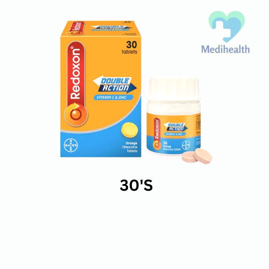 REDOXON Double Action ADULT Vitamin C & Zinc Orange Chewable (30'S / 60 ...