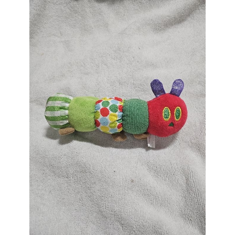 Authentic Eric Carle Caterpillar / Worm Rattles & Crinkle Plush Soft ...