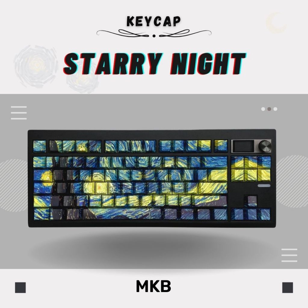 MKB Starry Night Side Legend Shine Through PBT Dye-Sublimation Cherry ...