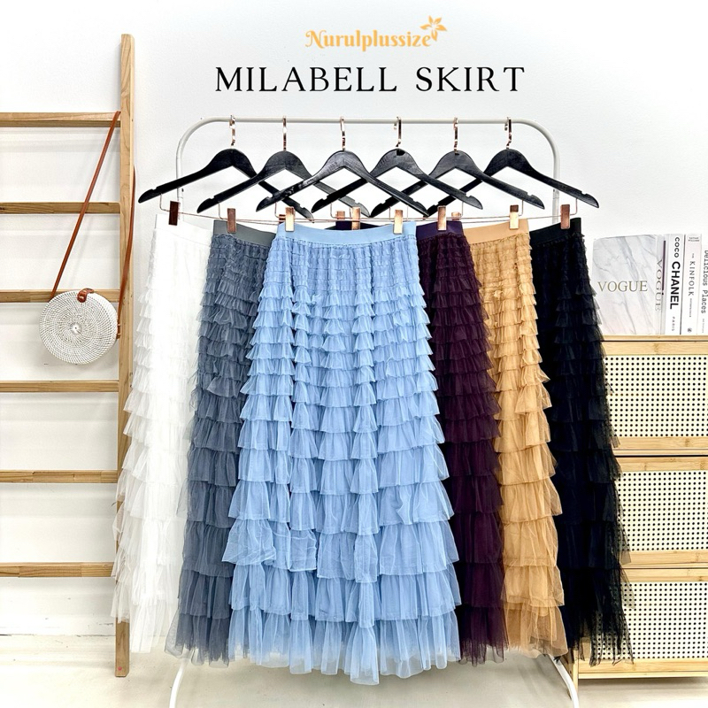 PLUSSIZE SKIRT TUTU BERTINGKAT KEMBANG PEREMPUAN STYLE MUSLIMAH KOREAN ...