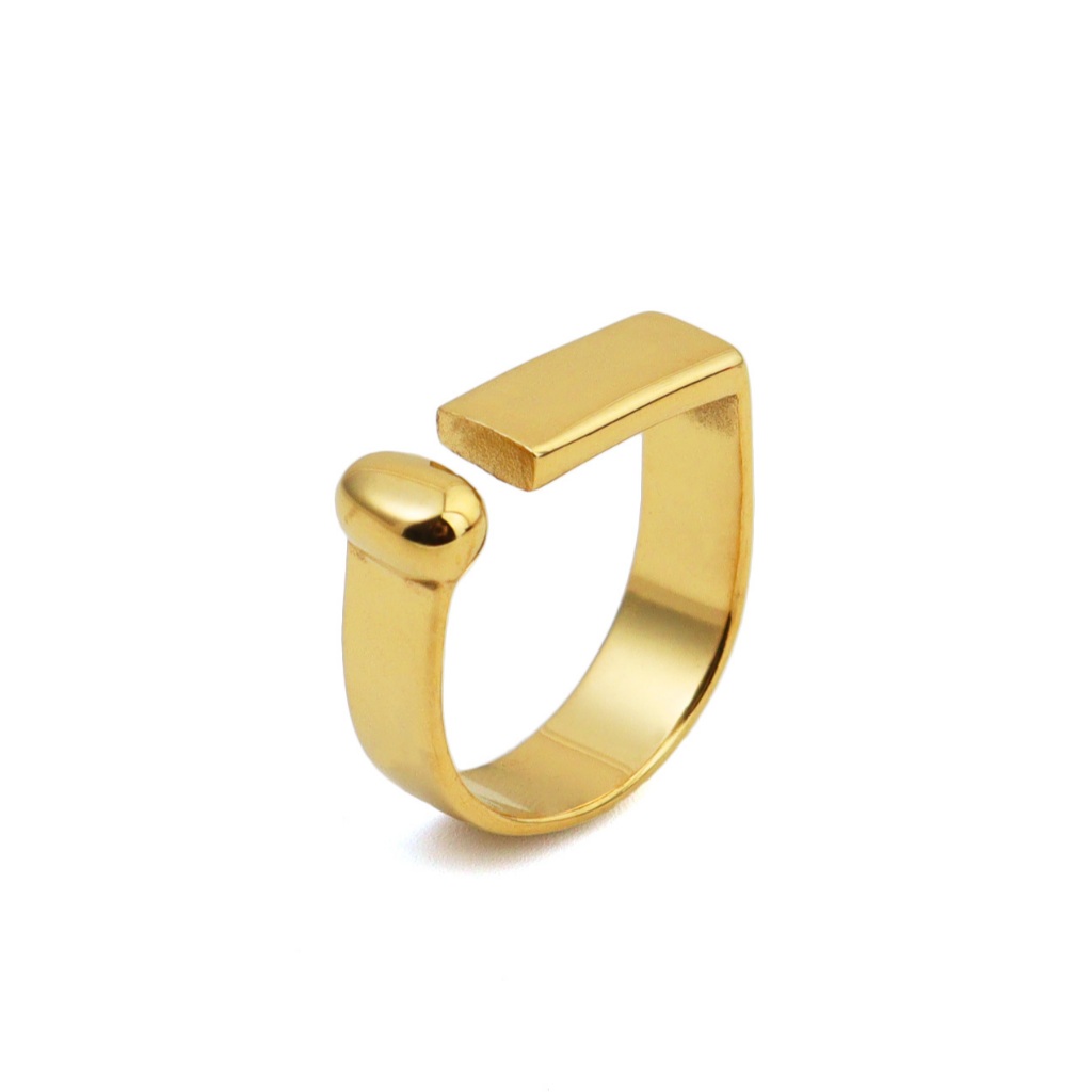 Bold Signet Gold Ring | Shopee Philippines