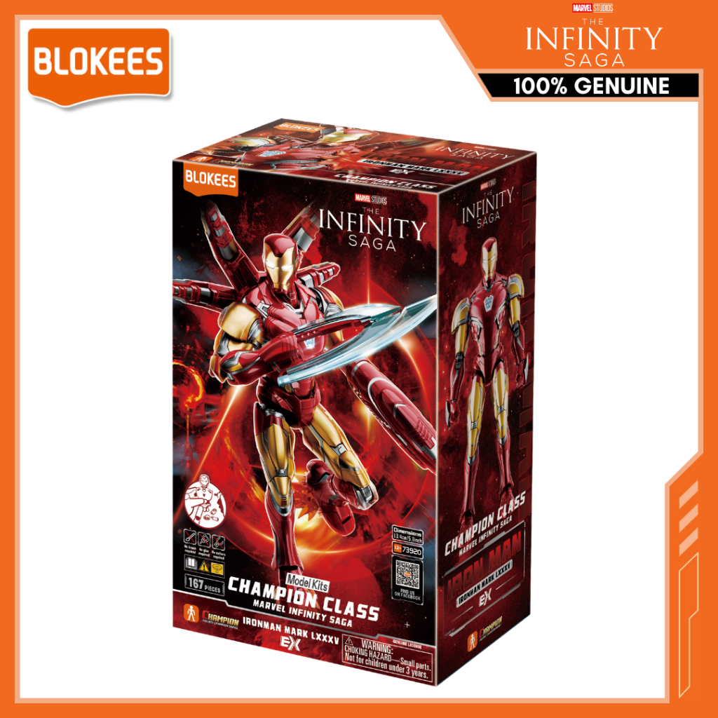 Blokees Marvel Infinity Saga - Champion Class 01 Model Kit - Iron Man MK85 EX | Shopee Philippines