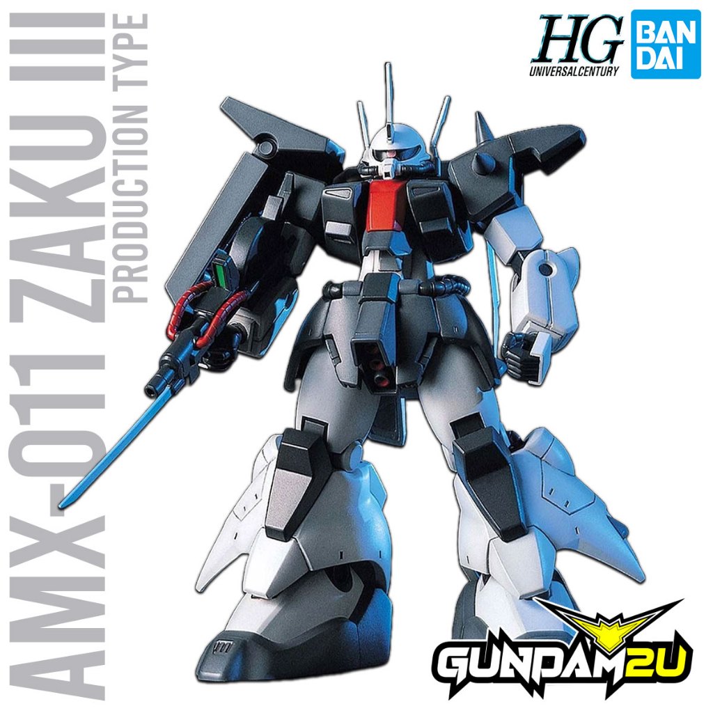 BANDAI HG 1/144 AMX-011 Zaku III Production Type - Plastic Model Kit High Grade HGUC 014 Gundam ...