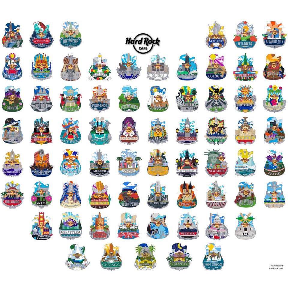 Core City Icon Hard Rock Café PINS HRC Collectibles | Shopee Philippines