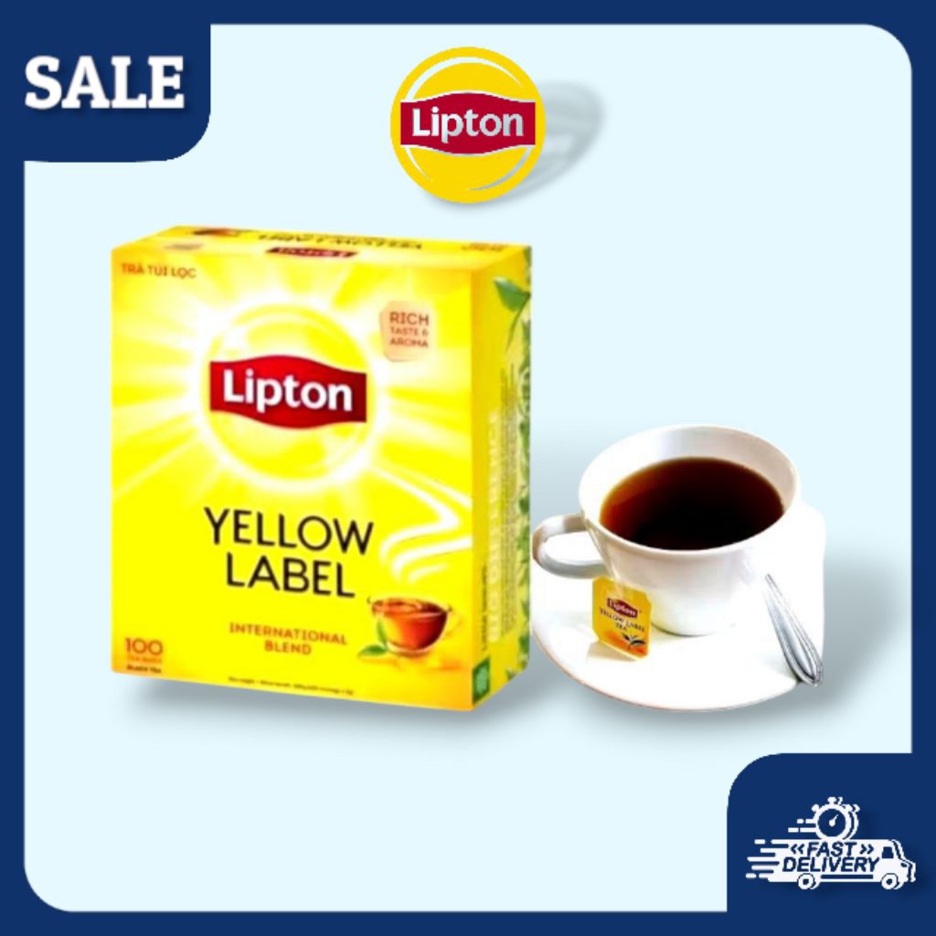 LIPTON TEH YELLOW LABEL INTERNATIONAL BLEND RICE TASTE & AROMA 100 ...
