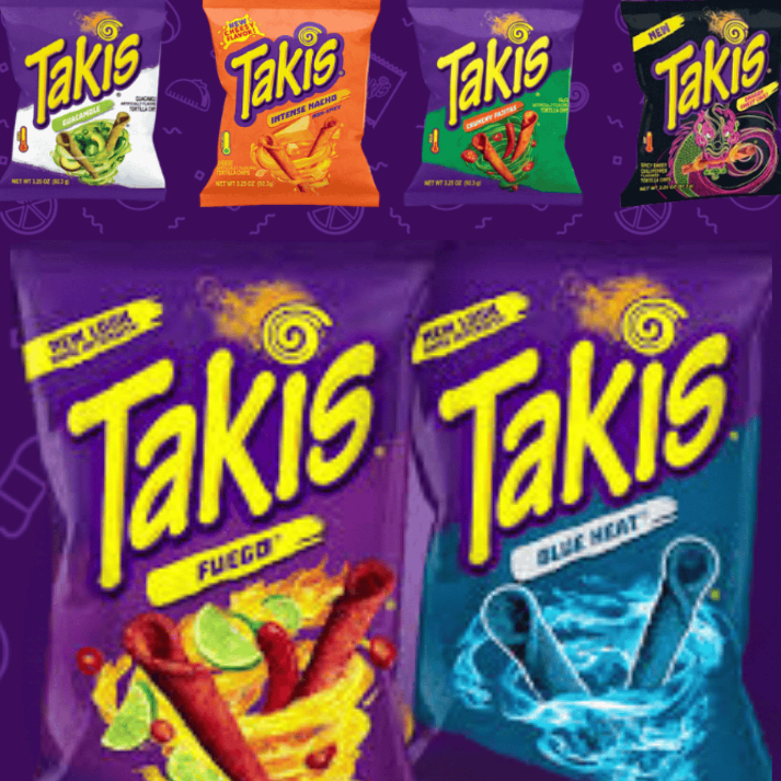 CLERANCE* Takis Chips 92g Blue Heat/Fuego/Nacho/Dragon Sweet Chili ...