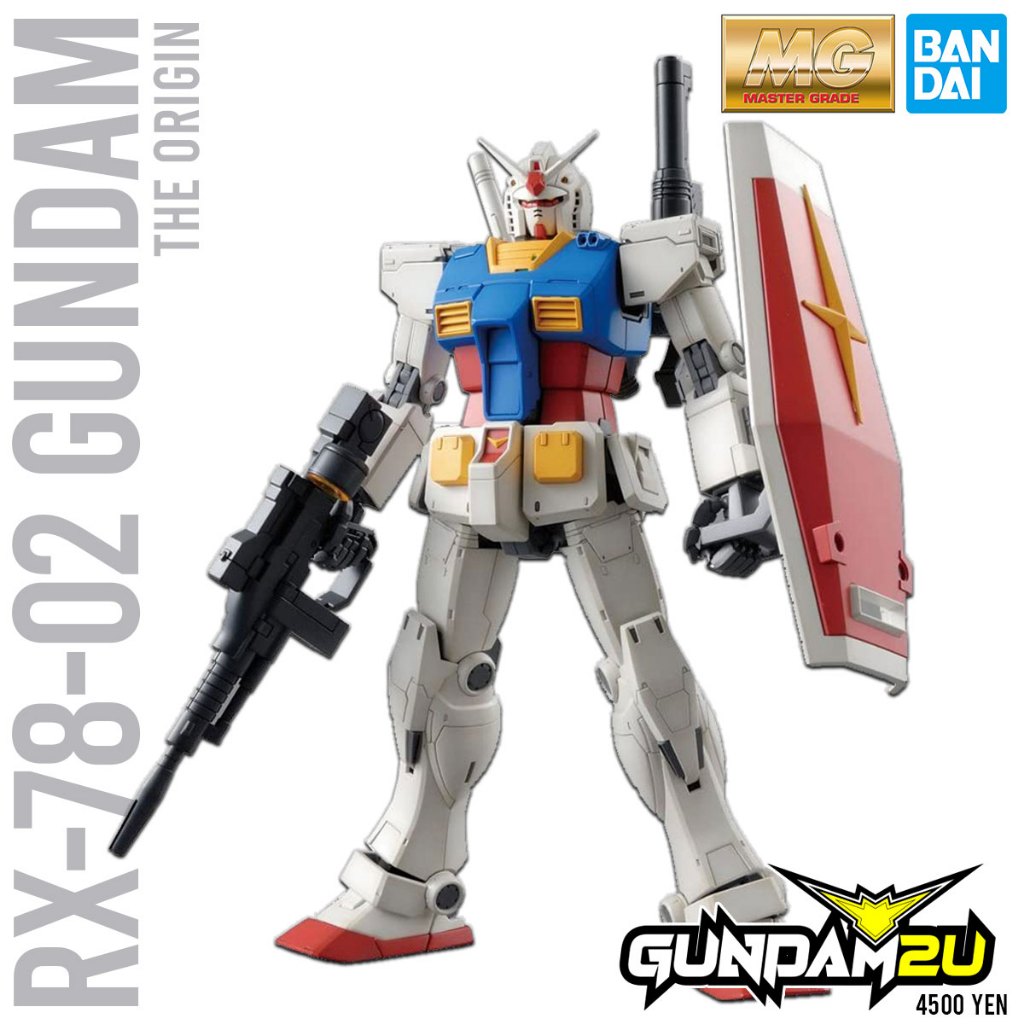 BANDAI MG 1/100 RX-78-02 Gundam The Origin (GTO) - Plastic Model Kit ...