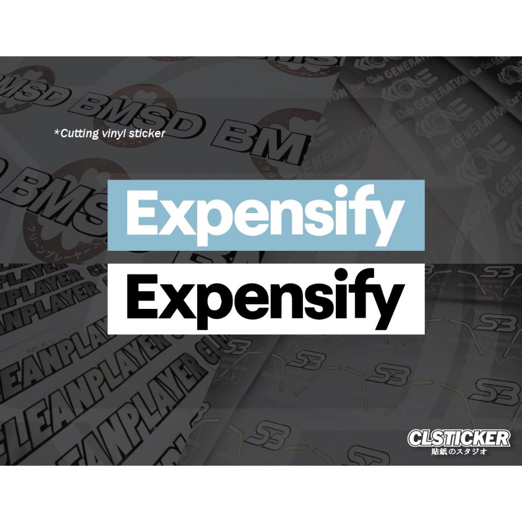 Expensify Logo Cutting Sticker F1 The Movie | Shopee Philippines