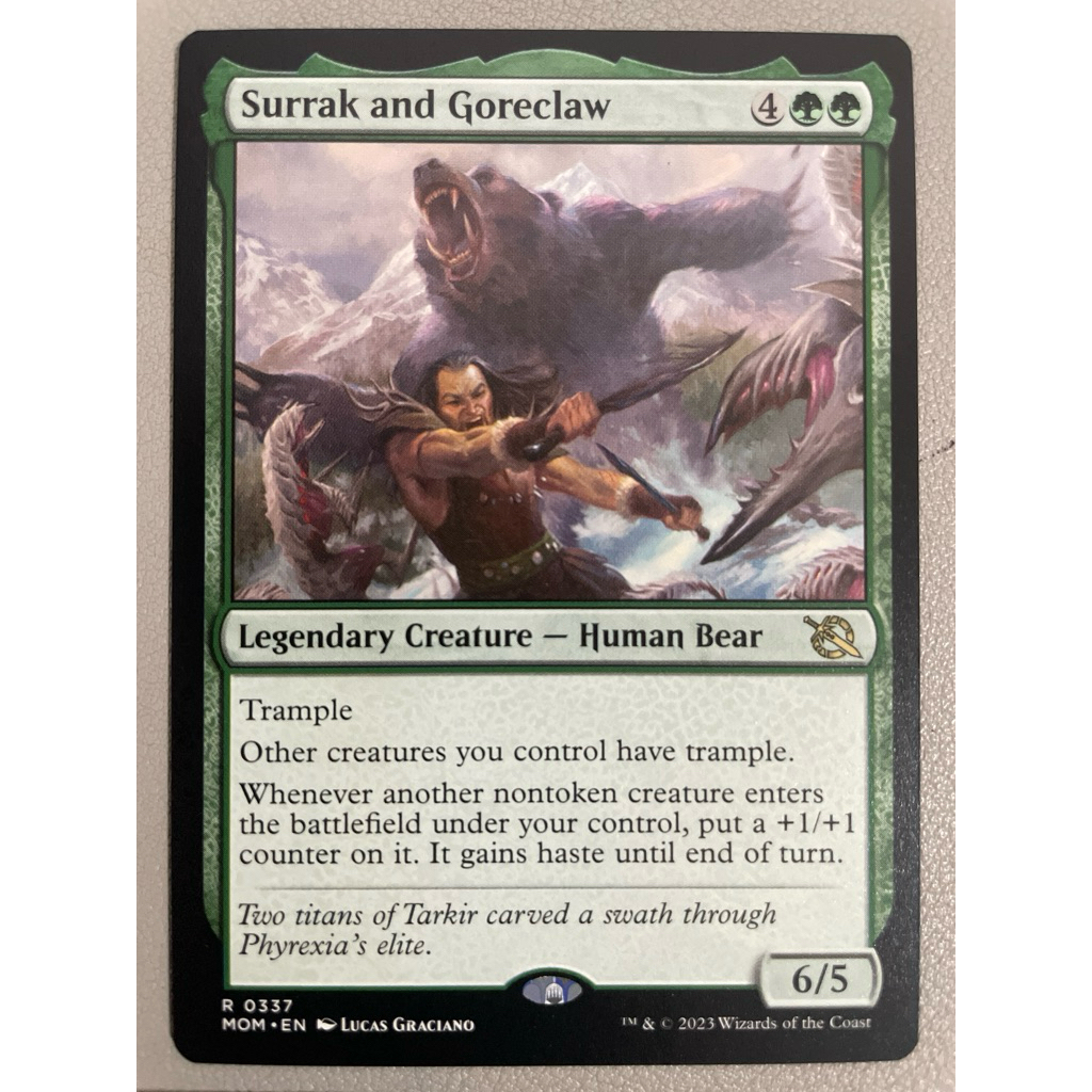 MTG:March of the Machine (MOM) R0337 - Surrak and Goreclaw (Non Foil ...