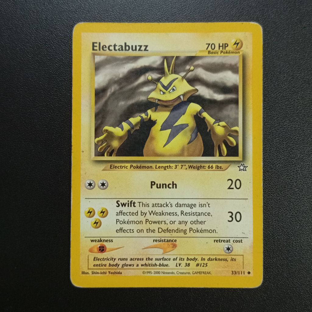 Pokemon TCG - Electabuzz - 33/111 Neo Genesis (UnCommon) | Shopee ...