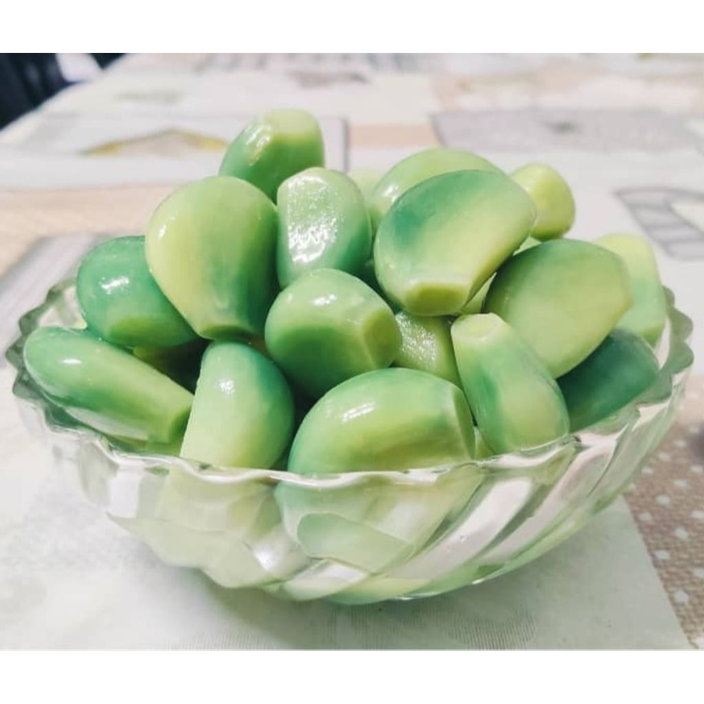 HIJAU Halal 300g LABA Garlic Green Green Garlic homemade LABA Garlic ...