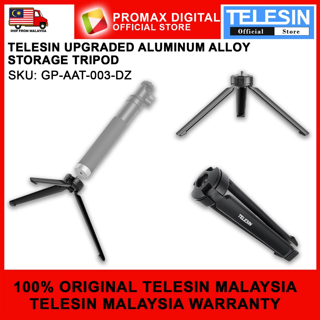 TELESIN GP-AAT-003-DZ Folding Aluminum Table Top Tripod | Shopee ...