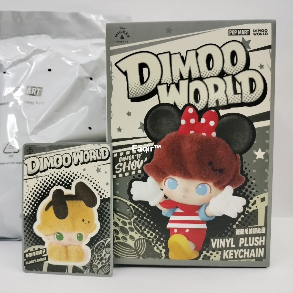 POP MART DIMOO WORLD × DISNEY Series - Vinyl Plush Keychain Blind Box ...